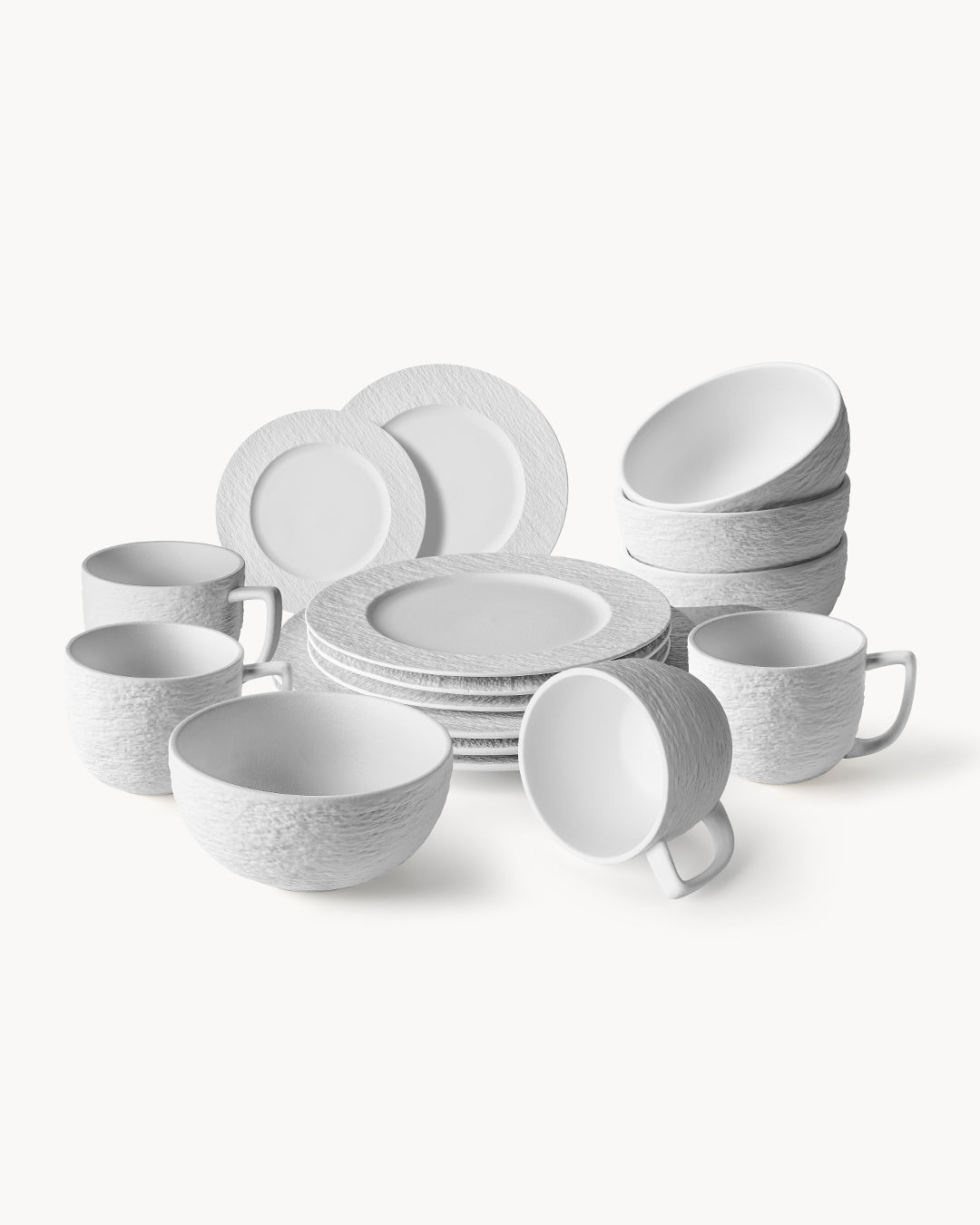 Geschirrset Oasis aus Keramik 16 teilig 4 Personen | MIAMIO